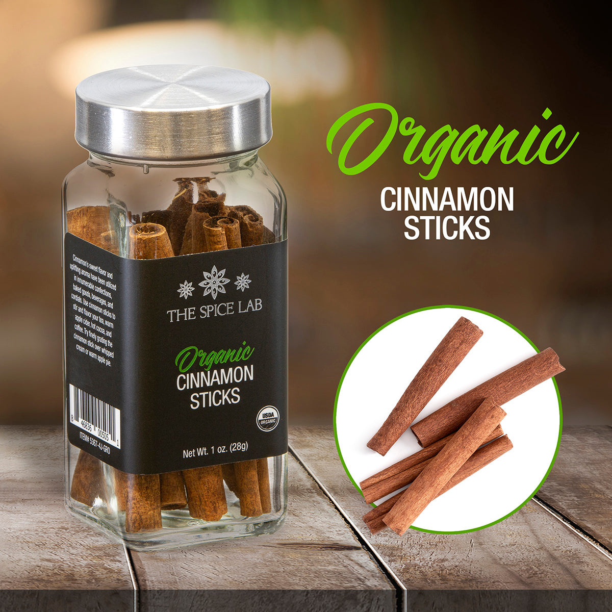 Organic Cinnamon Sticks – The Spice Lab