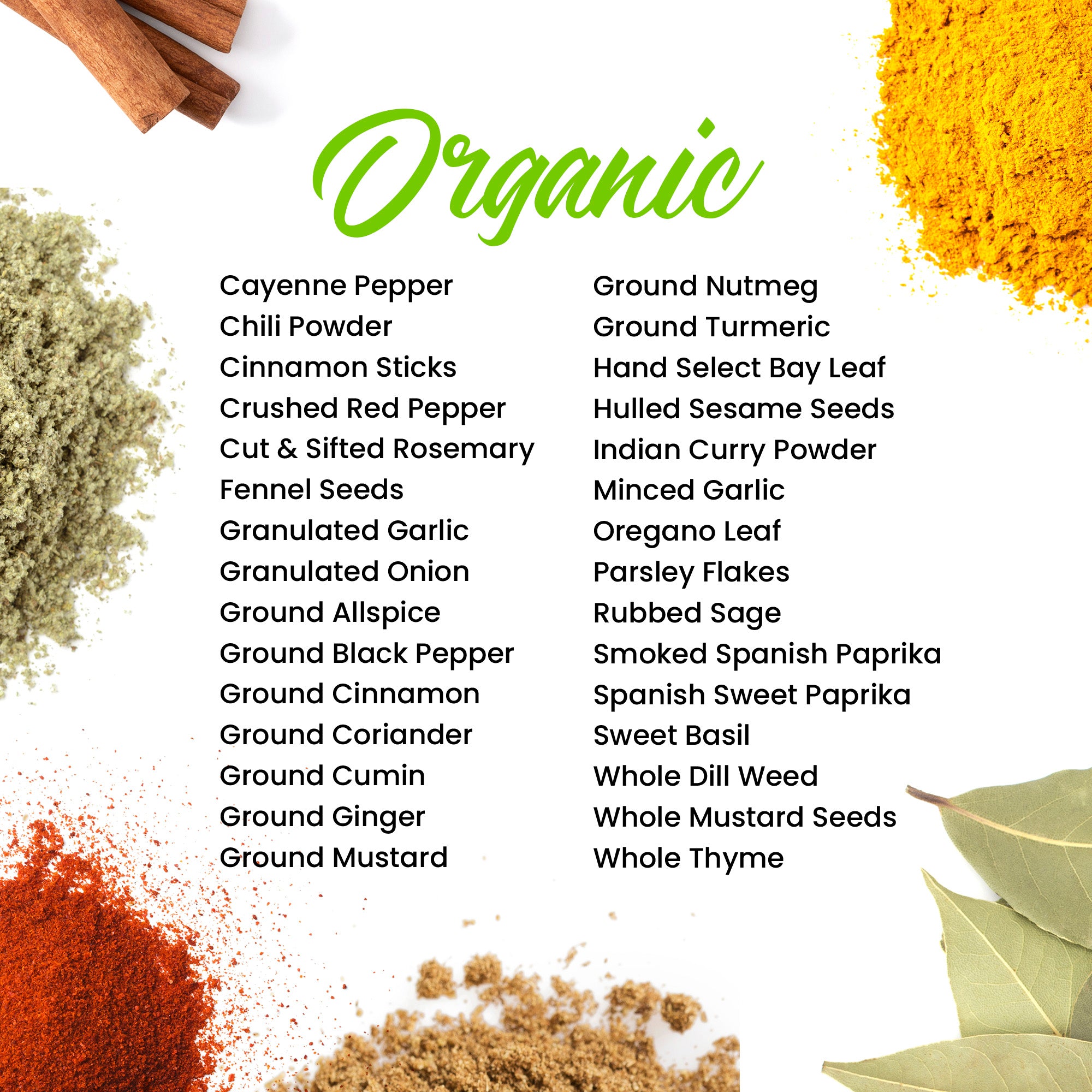 Organic Spice Complete Collection - 30 Jars – The Spice Lab